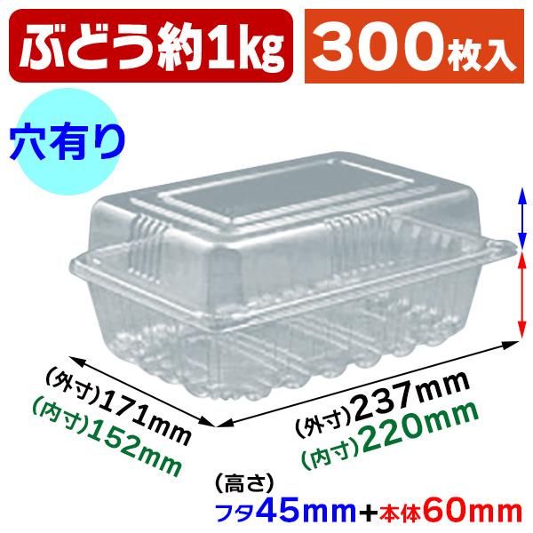 《仕様》─────────────────　［サイズ］内寸：220×152×100mm　　　　　　外寸：237×171×105mm　［材　質］A-PET　［重　量］42.4g　［　色　］透明　［形　状］フタ付フルーツ容器（ボタンカン合）　［...