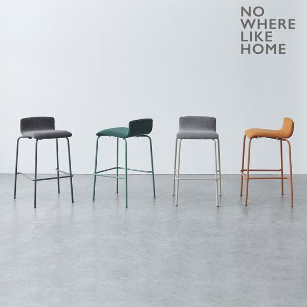 北欧デザインを基調にした「NOWHERE LIKE HOME（ノーウェアライクホーム）」正規品カウンターチェア「MORNO（モルノ）」。シンプルなスチール脚とファブリック座面を組み合わせたデザインで、キッチンのハイカウンターやダイニングのカ...