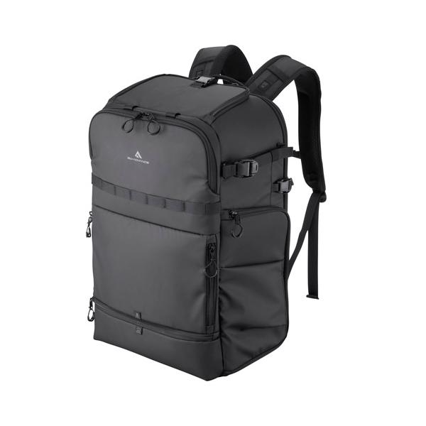 セキュリティ面に優れた背面アクセス構造に加え、天面と両側面からもカメラを取り出せるマルチアクセス仕様を採用した高機能バックパック【商品仕様】カメラ収納部内寸法:約W320×H500×D170mmPC収納部参考収容寸法:約W270×H410×...