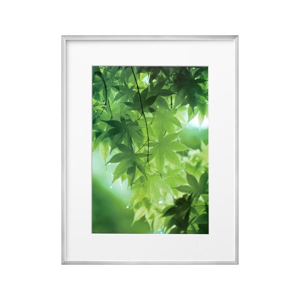 軽くて割れないＺＥＲＯフレーム。前面板はガラスを使っていないので従来の額縁より軽くて割れる心配もないので安心です。細身のフレームにＶカット※ワイドマットが、お写真を引き立てます。※Ｖカットとは、中抜きの断面を斜めにカットして、お写真までの奥...