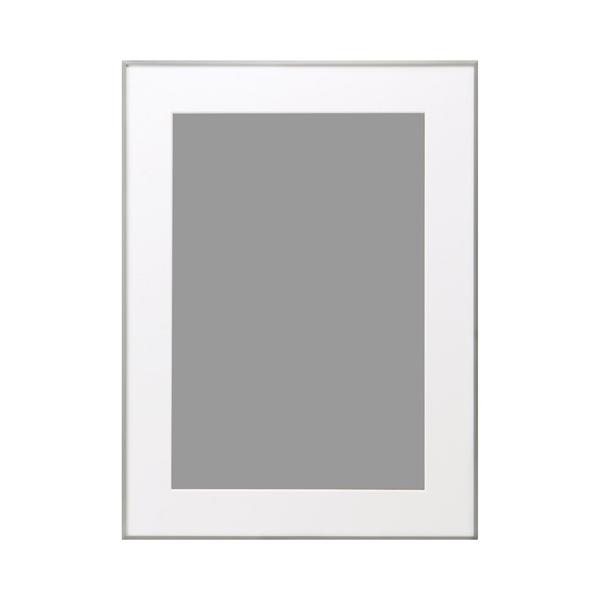展示会等に最適なワイドマットタイプの日本製アルミ額縁【商品仕様】フレーム材質:アルミ製額縁外寸法:約W446×H599×D22mmマット外寸法:約W442×H595×D2mmマット中抜寸法:約W309×H463mmマット仕様:Vカットマット...