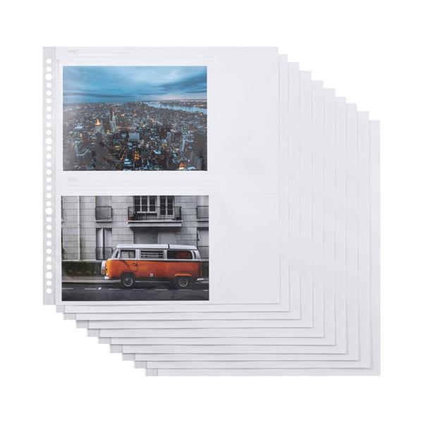 フォトシステムファイルシリーズの「プリントファイル L」と「システムバインダー」でお使いいただける替台紙【商品仕様】仕様:30穴バインダー対応外寸法:約W285×H310mm対象写真サイズ:2Lサイズ（W178×H127mm）ポケットサイズ...