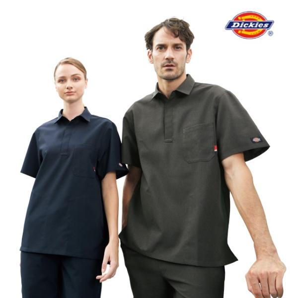 ●品番：7098SC●製品名：スクラブ●ブランド：Dickies(ディッキーズ)●メーカー：FOLK(フォーク)●機能：速乾、吸汗、イージーケア●特徴：左胸ポケット／両脇ポケット／右脇ループ付●素材：イオンミックス シャンブレー（ポリエステ...