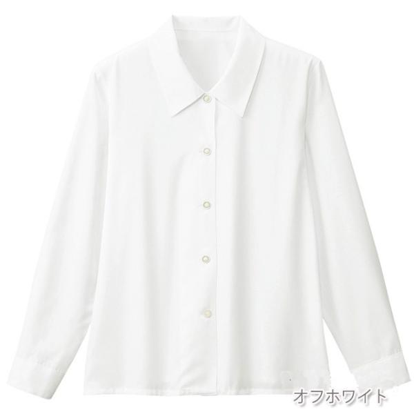 レディの品を感じさせるブラウスです。繰り返し洗濯しても型崩れしにくく、毛羽立も少ないのが特徴。自然なソフトさ＆きれいな白さをキープして、いつでも新品同様の着心地に。おうちクリーニングができるので、いつでも清潔なままを保て、清楚なイメージを着...