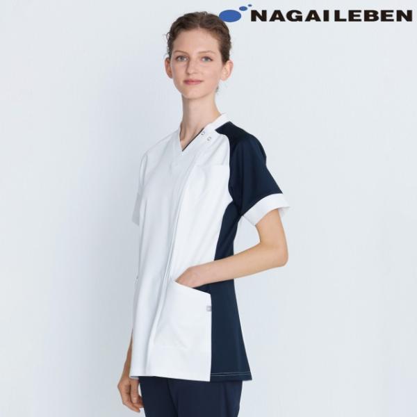 動きやすいラグランスリーブの左袖を配色にしてデザイン性を高めた男女兼用スクラブ。ストレッチ性が高く軽い素材を採用し快適な着心地を実現しています。●品番：JW-1452(JW1452)●製品名：男女兼用スクラブ●メーカー：ナガイレーベン●機能...