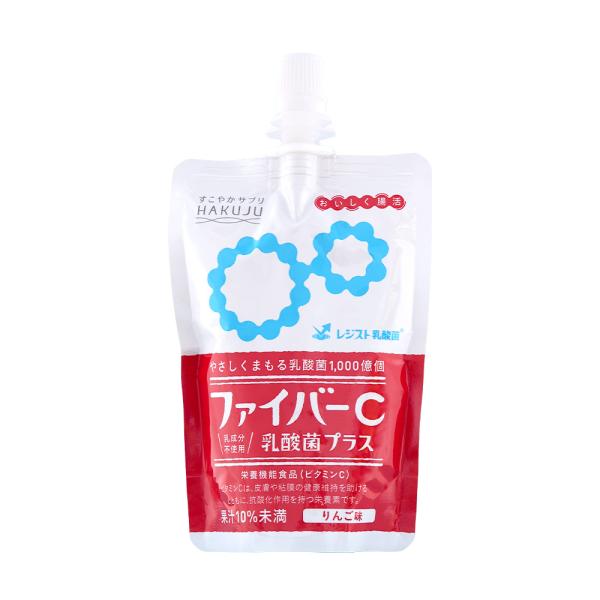 ◆商品名ゼリー飲料 レジスト乳酸菌 乳成分不使用 ビタミンC 栄養機能食品 腸活【ファイバーC乳酸菌プラス】120g×6袋入り◆特徴おいしく腸活やさしくまもる乳酸菌1,000億個、飲むゼリー。◎レジスト乳酸菌1,000億個配合◎乳成分不使用...