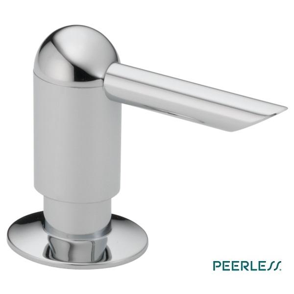 ■カラー : クローム■上部高 : 78mm■取付穴サイズ：取付穴直径35〜38mm ■キッチン用の液体洗剤を入れるビルトインタイプのソープディスペンサーです。■上部を押すと洗剤が出ます。■ボトルには液体洗剤が約500ml入ります。※泡の洗...