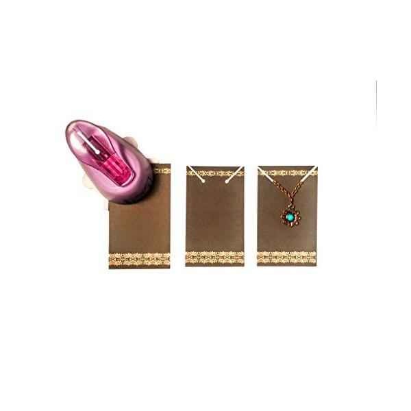 「商品情報」自分だけのネックレスカードを作りましょう。 ディスプレイカードを作成: 薄いネックレスやブレスレット。 ユニークなビーズやペンダント。 カードの角を置き、パンチを押し、反対側のコーナーに繰り返すだけです。 ネックレスを追加しまし...