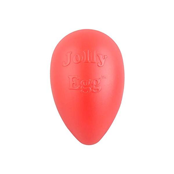 「商品情報」捕まりそうで捕まらない「たまご型ボール」に夢中! 米国ジョリーペッツ社より、不思議なたまご型ボールの登場です。 このジョリー・エッグ、その名の通り奇妙なたまご型で、ワンちゃんがが咥えにくい不安定な形になっています。 咥えようとし...