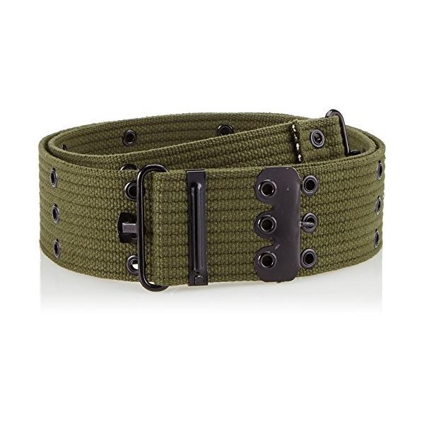 「商品情報」オリーブグリーン、綿100%ウェビング米国ピストルベルト、ブラックカラーの金属金具付き。 サイズ:122 x 5.5cm。 コヨーテまたはブラックもあります。「主な仕様」ALICEシステムの一部です。警察や軍事での使用に適してい...