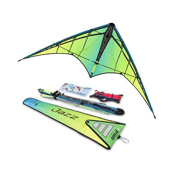 「商品情報」シンプルで頑丈、お手頃な価格のJazzは、クラス内のすべての初心者スタント凧を凌駕します。ジッパー付きの小さな翼で、小さく収納でき、どこにでも持っていけます。車に乗せて、ビーチハウスで、バイクに縛り付けて・・・あなたが飛ばす力が...