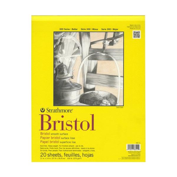 「商品情報」Strathmore Bristol Smooth Paper Pad 11"X14"-20 Sheets ---- 1. 海外直輸入品となりますので、新品であっても、パッケージに多少のダメージがある場合もございますが、商品本体...