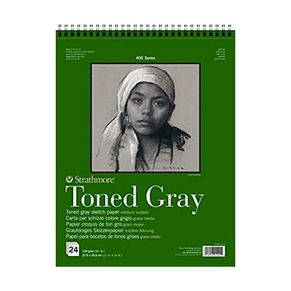 「商品情報」Strathmore toned sketch paper pad- this sketch paper is ideal for light and Dark media;100Percent recycled, contai...
