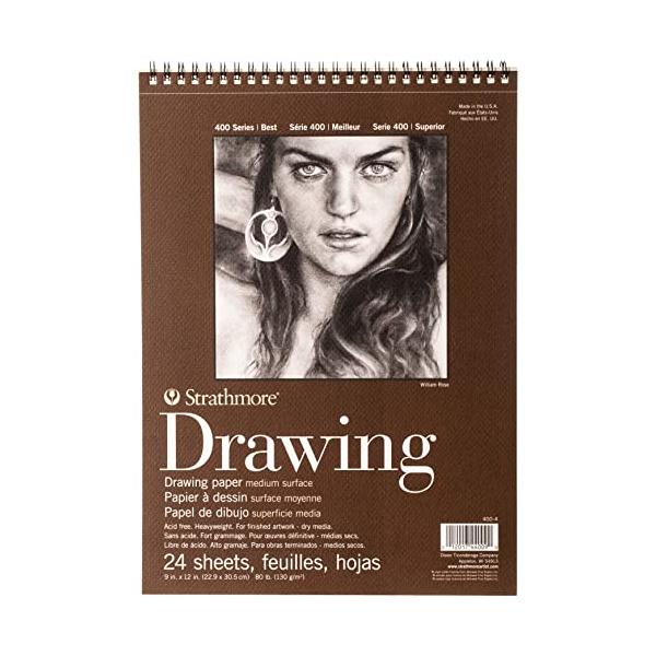 「商品情報」Strathmore Medium Surface Drawing Paper Pad- Strathmore Smooth Surface Drawing Paper;One of the most versatile she...