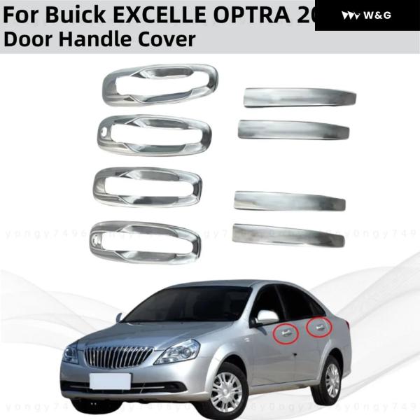 クローム レトロカーアクセサリー ドアハンドル カバー トリム ペースト スタイル ビュイック EXCELLE OPTRA 2008 2009 2010 2012 2016 ボウルカバー カスタムパーツ アクセサリー 交換用部品Hign-c...