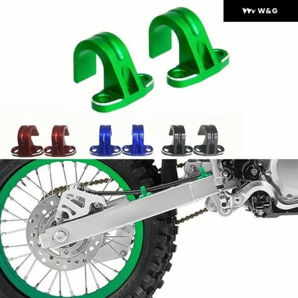 オートバイ バイク アクセサリー リアブレーキラインホース ケーブル ガイドクランプ カワサキ KX65 KX125 KX250 KX250X KX250F KX 65 125 250 250X 250FProtective parts:O...