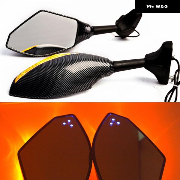 3ブルーポイントLED オートバイ バイク サイドミラー デュアルLEDウィンカー ホンダ VFR 800インターセプターABS CBR600 F1 / F2 / F3 / F4 / F4IItem Width:10cmItem Weigh...