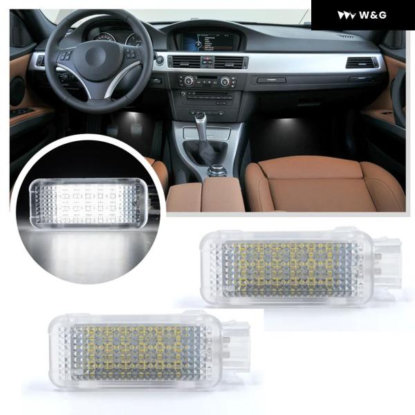 2個 LED ラゲッジコンパートメントライト インテリア ブート トランク フットウェルランプ アウディ A4 B8 B9 A5 A8 Q2 Q3 Q5 Q7 Q8 R8 RS4 TT TTS TTRS カスタム パーツ アクセサリーSiz...