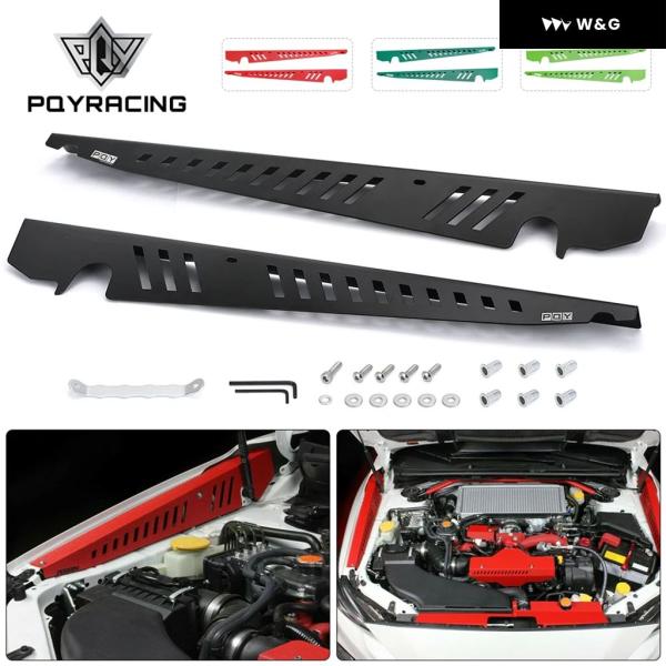 フェンダーシュラウドキット アルミパネルプレート エンジンベイ ハードウェア付き 15年以降 スバル WRX STI ブラック レッド/グリーン/ディープグリーン カスタム パーツ アクセサリーHign-concerned Chemical...