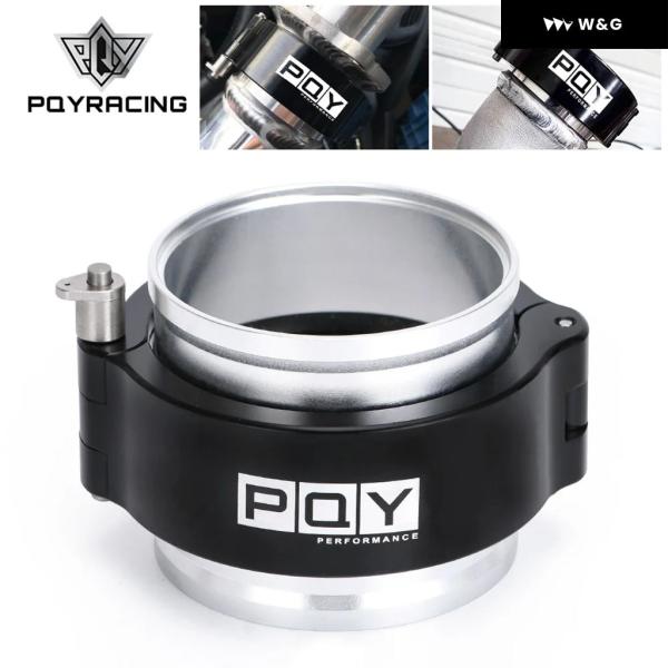 クランプシステムアセンブリ排気Vバンドクランプクイックリリース2.5インチ63MM OD排気/インタークーラーパイプ/ターボPQY-VCE06BK-QY カスタム パーツ アクセサリーHign-concerned Chemical:None...