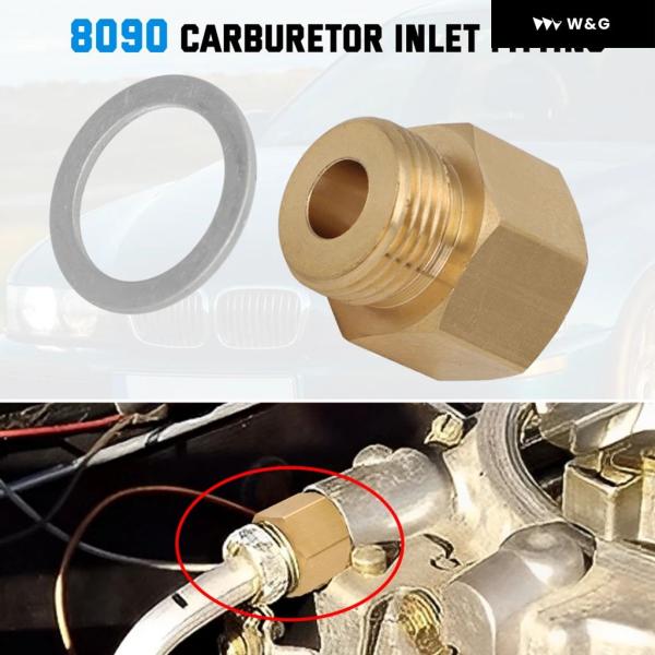 カーアクセサリー EDELBROCK キャブレター 2個 8090 キャブレター インレットフィッティング ワッシャー 真鍮 カスタム パーツ アクセサリーHign-concerned Chemical:NoneBrand Name:AUT...