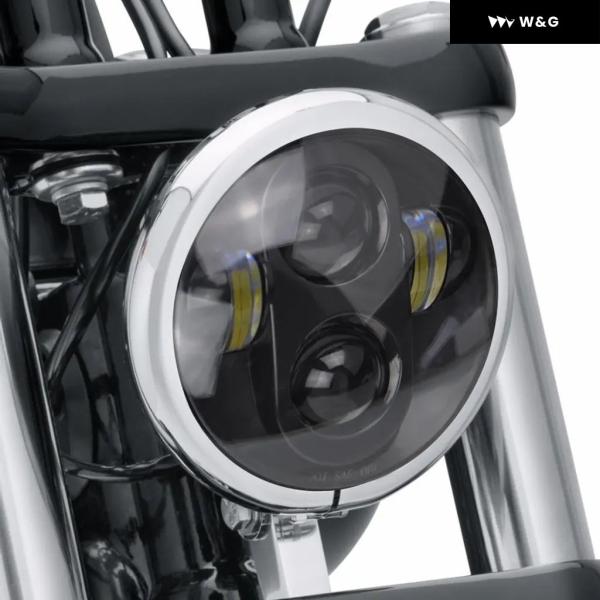 5-3/4インチ 5.75インチ LED ヘッドライト ダイナ スポーツスター 883 H4 40W ブラック オートバイ バイク アクセサリー カスタム パーツ アクセサリーHign-concerned Chemical:NoneWatt...