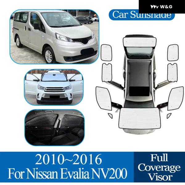 日産 エヴァリア NV200 バネット 2010~2016 2015 車用サンシェード 紫外線防止ウィンドウサンシェード カバー ボード オートバイ バイク ザー カスタム パーツ アクセサリーProduct application sce...