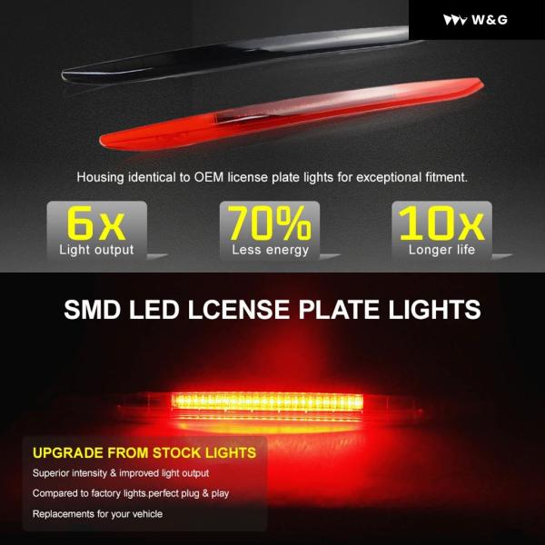 スモーク/レッドレンズ ハイレベル LED サードサードブレーキテールストップライト ボクスター ロードスター 986 1997-2004 OEM# 98663105000 カスタム パーツ アクセサリーHign-concerned Che...