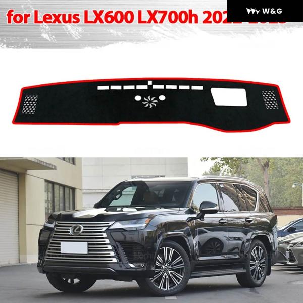 レクサス LX600 LX700H 2022 - 2025 車用ダッシュボードカバー 遮光パッド サンシェード 紫外線防止カーペット 滑り止めケース マット カスタム パーツ アクセサリーHign-concerned Chemical:No...