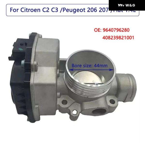 44MM スロットルボディ シトロエン C2 C3 ネモ プジョー 1007 206 207 ビッパー フィアット フロリノ クボ 1.4 スロットルバルブ 9640796280 1635R8 カスタム パーツ アクセサリーOther Pa...