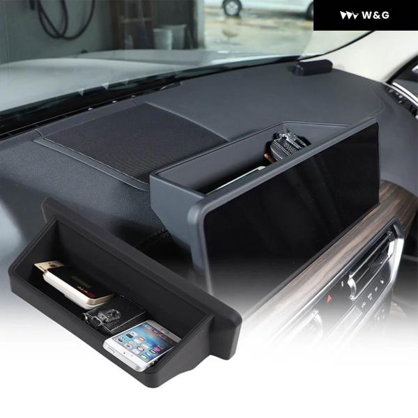 BMW X3 G01 IX3 X4 G02 2018-2024 車用ダッシュボードナビゲーションスクリーンリア収納ボックス隠しオーガナイザートレイインテリアアクセサリー カスタム パーツ アクセサリーType:Armrest Box Sto...