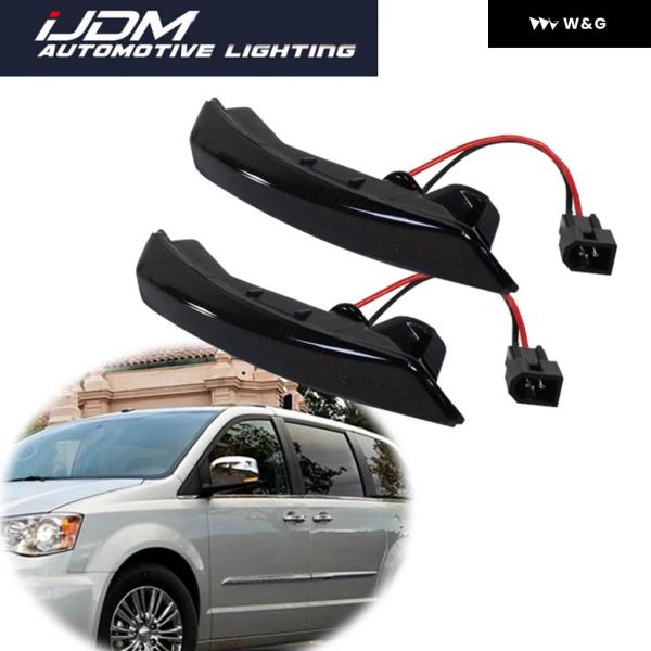 クライスラー タウンカントリー ダッジ グランドキャラバン アンバー シーケンシャルフラッシュ サイドビューミラー ウィンカー ブリンカーライト 12V 2個 カスタム パーツ アクセサリーHign-concerned Chemical:N...