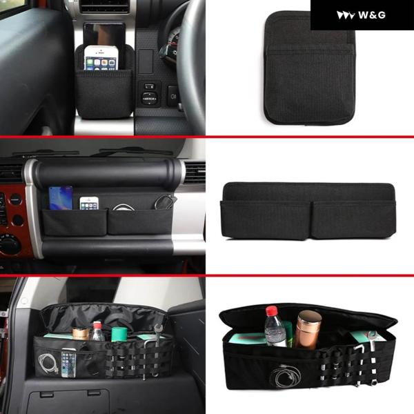 車トランクサイド収納ボックス フロントコパイロット収納バッグオーガナイザーポケット トヨタ FJクルーザー 2007-2021 自動車アクセサリー インテリア カスタム パーツ アクセサリーType:Trunk Box / BagBrand...