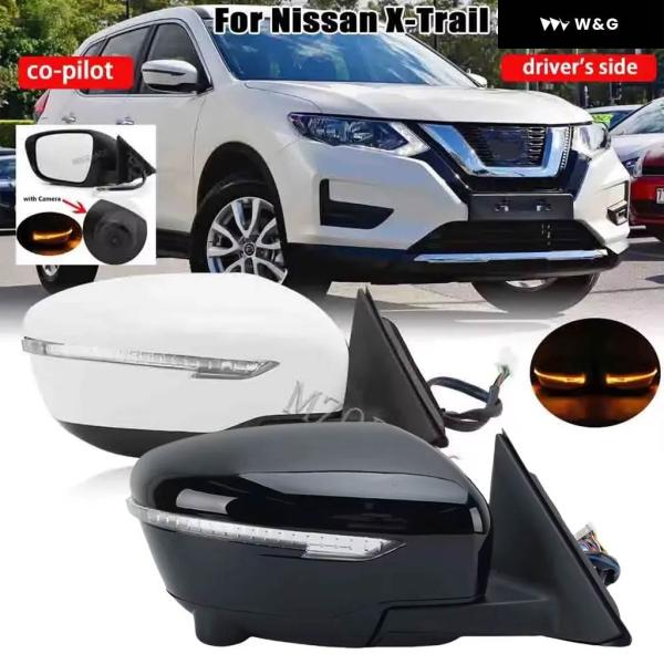日産 X-TRAIL T32 ローグ 2014-18-2021 リアビュー サイドドアミラーアセンブリ 電動格納式 ヒーター付き カスタム パーツ アクセサリーHign-concerned Chemical:NoneSpecial Feat...