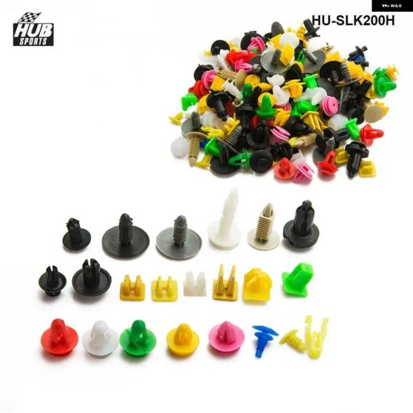 200個 車用 ケーブル マウント クランプクリップ プラスチック ファスナー ミックスワイヤータイ 汎用 収納 整理整頓 車 スタイリング HU-SLK200H カスタム パーツ アクセサリーHIGN-CONCERNED CHEMICAL...