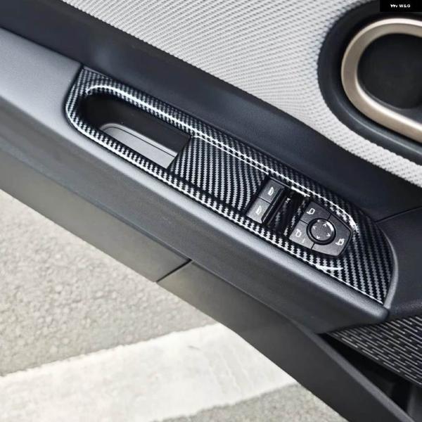 MINI COOPER F65 F66 F67 2025 カーアクセサリー ウィンドウリフトスイッチ ボタン カバー ドア アームレスト パネル ハンドル ホルダー カーボン カスタム パーツ アクセサリーHIGN-CONCERNED CH...