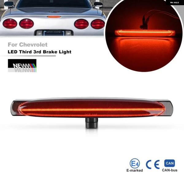 スモーク コルベット C5 サード ブレーキライト 1997-2004 シボレー シボレー コルベット C5 LED テールゲート サードブレーキ ストップライト OEM# 10253893 カスタム パーツ アクセサリーHigh-conc...