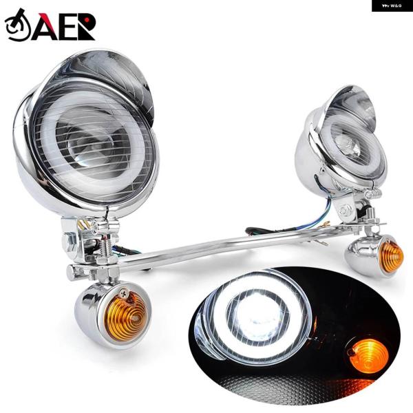 1セット スズキ ブルバードスポット ライトバー を通過して VOLUSIA MARAUDER VL 700 1400 1500 C90 C50 M95 M90 カスタム パーツ アクセサリーHigh-concerned chemical:...