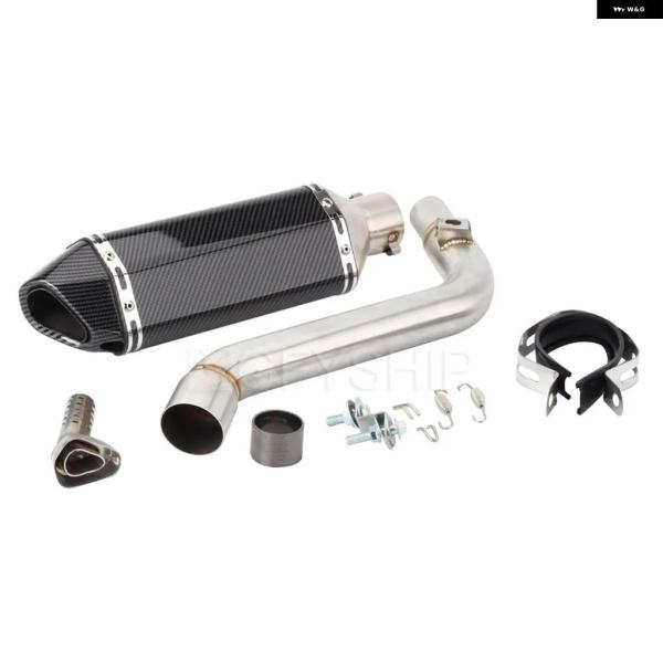 スズキ DR650 1996 - 2019 2020 DR 650 SE 96-20 DR650 DR 650 ESCAPE スリップオン バイク エキゾーストマフラーリンク パイプ システム カスタム パーツ アクセサリーMotobike...