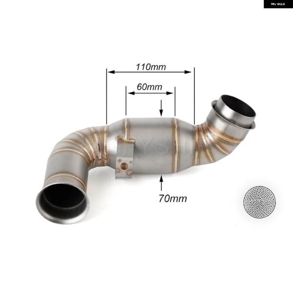 KTM DUKE 790 2018 2019 2020 790 ADVENTURE 2019-2023 790 ADV R RALLY ESCAPE バイク エキゾースト ミドルリンク パイプ スリップオン カスタム パーツ アクセサリーH...