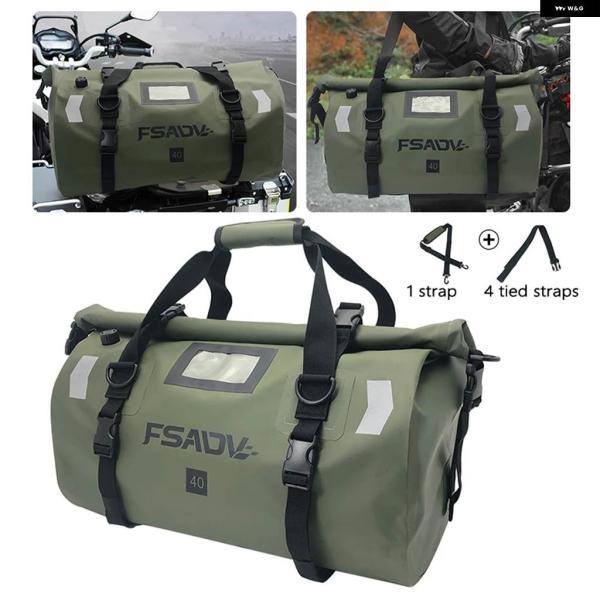 FSADV バイク テールバッグ バイク バックパック 40L 66L 防水 バッグ アウトドア サドルバッグ カスタム パーツ アクセサリーHigh-concerned chemical:NoneSpecial Features:100%...