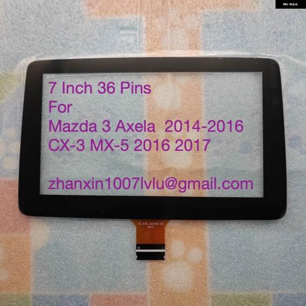 7インチ 36ピン ガラス製タッチスクリーン TM070RDZ38 2014-2016 マツダ 2 3 デミオ アクセラ CX-3 MX-5 カーCDプレーヤー ナビゲーション ラジオ カスタム パーツ アクセサリーTF/Micro SD ...