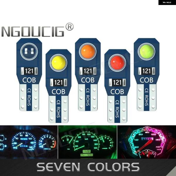 NGOUCIG 8個 T5 車用 LED バルブ COB W3W ダッシュボード プレート パネル メーター クラスター ゲージ ハザード表示 シグナル ランプ ライト カスタム パーツ アクセサリーHigh-concerned chemi...