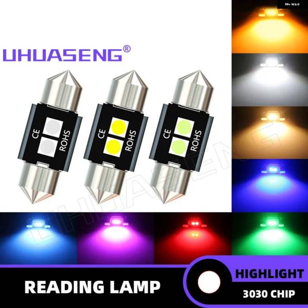 2個 ハイライトC5W 28MM LED 電球 フェストゥーンウォームホワイトレッドブルーピンクC10W インテリア 読書ドームシグナルランプカーライト12V カスタム パーツ アクセサリーHigh-concerned chemical:N...