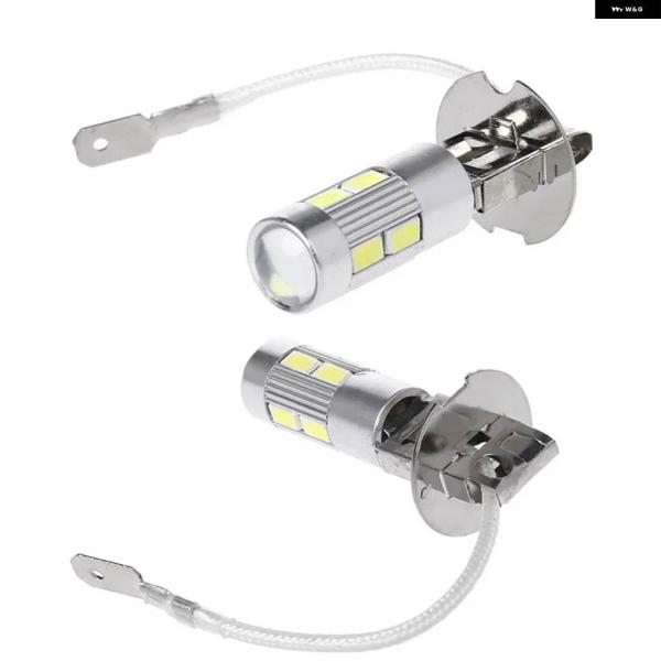 2個 車用ライト H3 LED 高出力 LED フォグランプ ランニングライト バルブ 10SMD 5630 5730 スーパー LED ランプ カスタム パーツ アクセサリーVoltage:12 VOrigin:Mainland Chin...