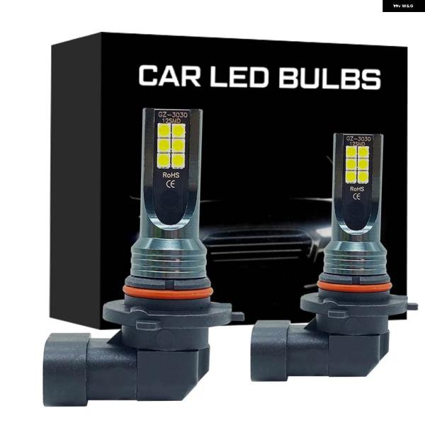2個 9005 HB3 9006 HB4 フォグランプ バルブ DEL LED 車用 ヘッドライト 4800LM フロントドライビング ランニングライト 6000K 12V 24V 80W カスタム パーツ アクセサリーHigh-conce...