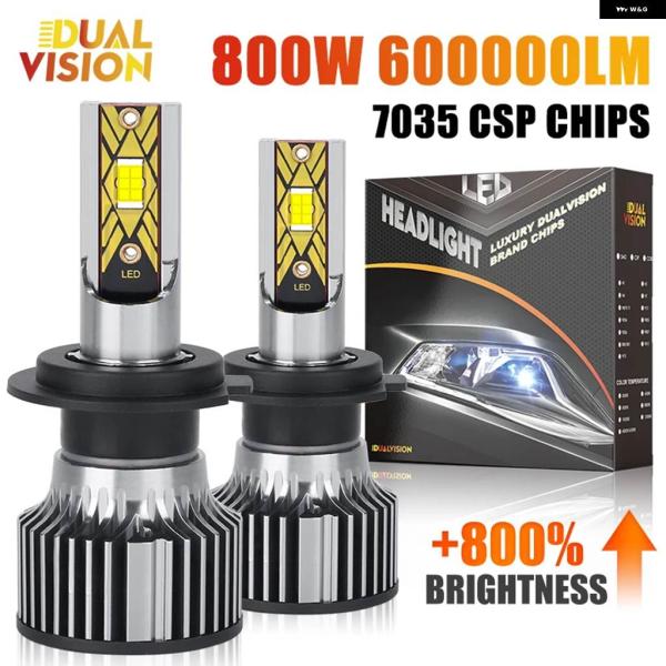800W H7 LED CANBUS ヘッドライト バルブ 880 H3 H8 H9 H11 9005 9006 HB3 HB4 SUPER 6000K CSPチップ ヘッドランプ フォグランプ 12V カスタム パーツ アクセサリーHig...