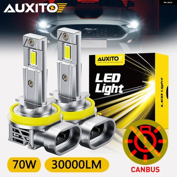 2個 M6S 高出力 H11 LED CANBUS ヘッドライト バルブ ターボ H8 H9 H11 6500K スーパーホワイト CSP 12V 車用 ヘッドランプ カスタム パーツ アクセサリーHigh-concerned chemic...