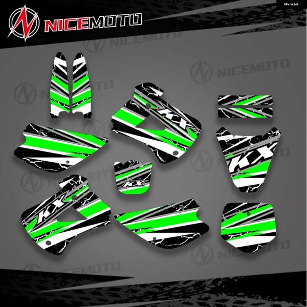 スタイル チーム バイク デカール ステッカー キット カワサキ KX85 KX100 KX 85 100 2001-2013 2012 2011 2010 2009 カスタム パーツ アクセサリーHigh-concerned chemic...