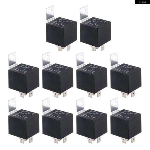 10個 DC 12V 30/40定格電流 JD1914 SPDT接点 5ピン カーアラームリレー 40アンペア カスタム パーツ アクセサリーHigh-concerned chemical:NoneProduct Type:Relays a...